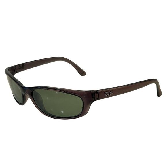 Ray-Ban | Accessories | Rayban Unisex Brown Wrap Sunglasses Rb Logo ...